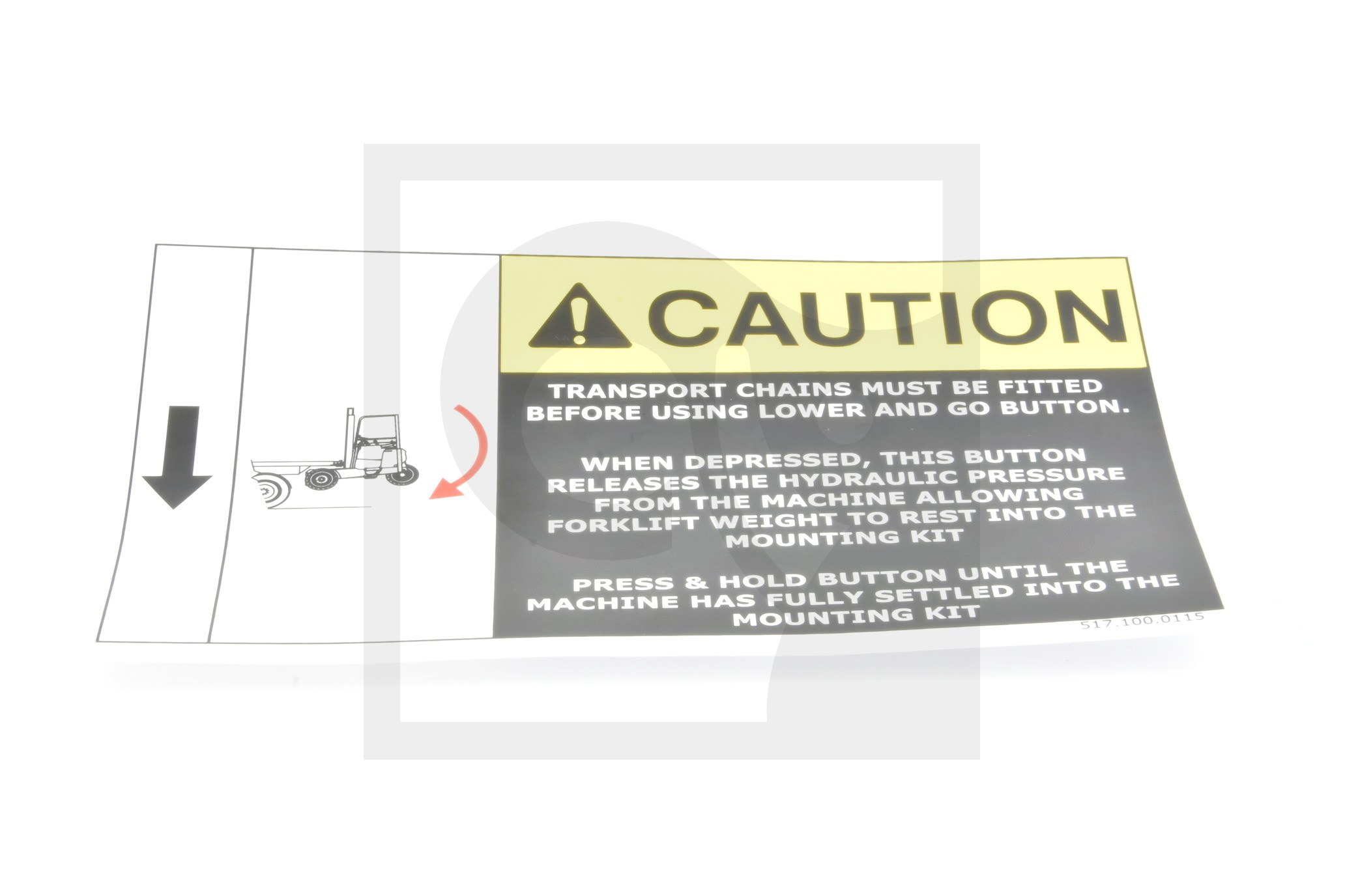 DECAL 517.100.0115 - Labels/stencils/stickers/shields (warning ...