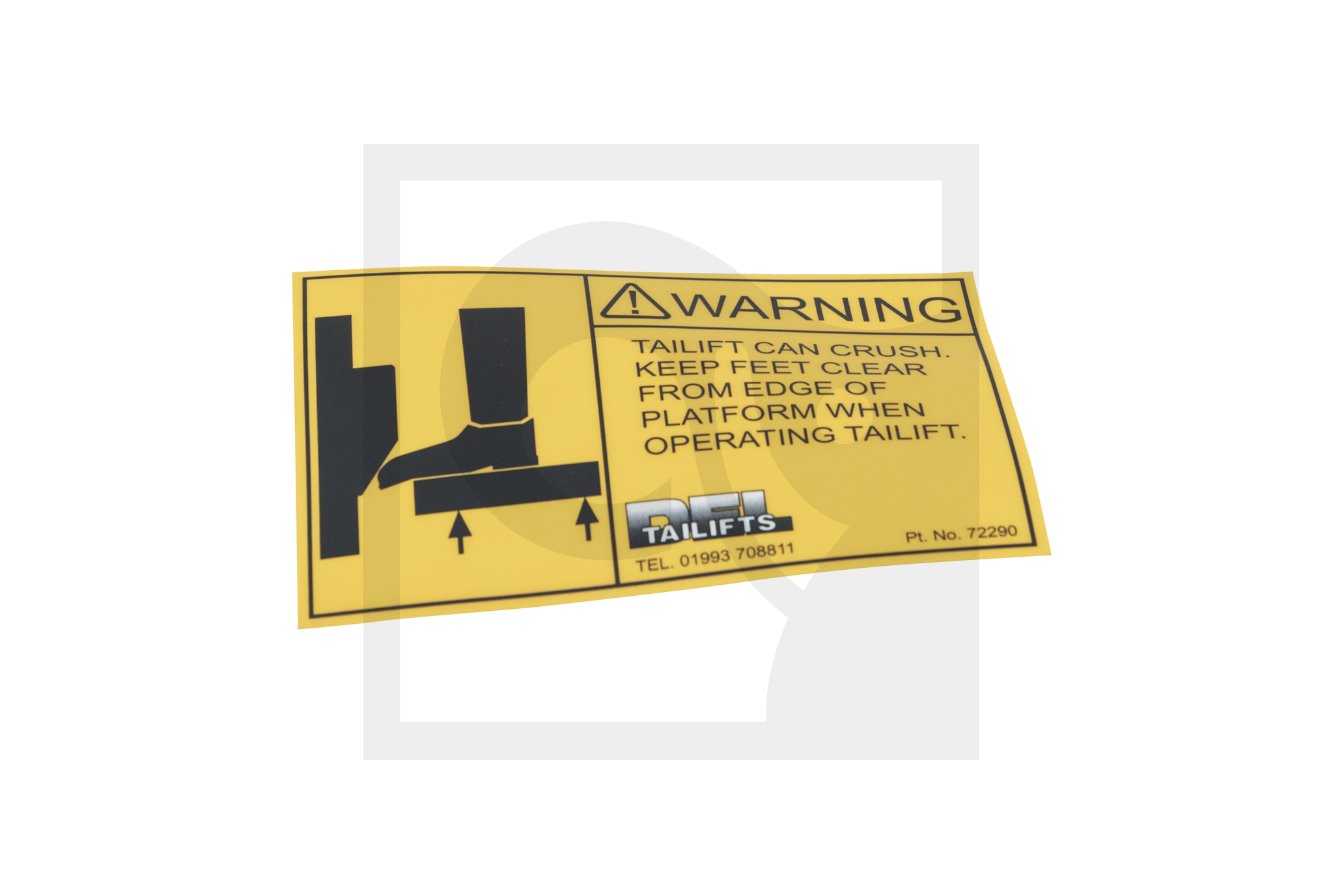 KEEP FEET CLEAR DECAL DEL72290 - Labels/stencils/stickers/shields ...