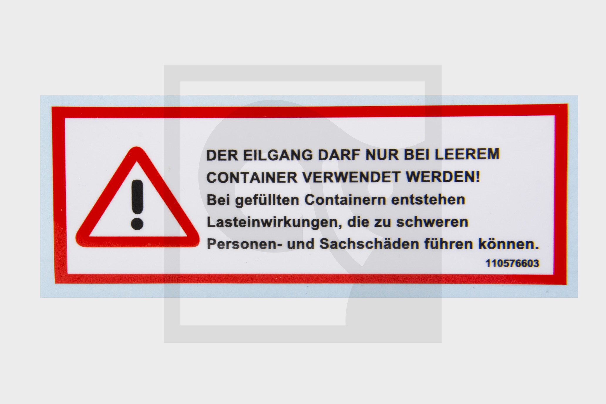 AUFKLEBER,WARNUNG MU110576603 - Labels/stencils/stickers/shields ...